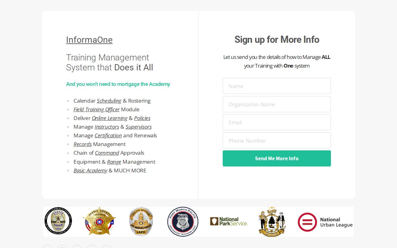 Informa Training Management System